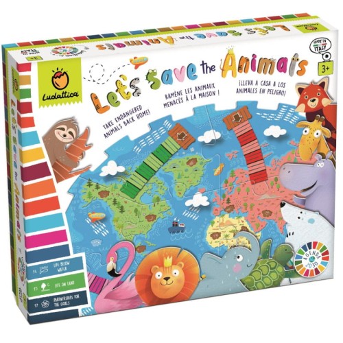 LET'S SAVE THE ANIMALS gra planszowa AGENDA 2030 RATUJMY ZWIERZĘTA ...