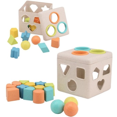 Sorter kształtów z BIOplastiku 12m+, Happy World - sklep internetowy ...